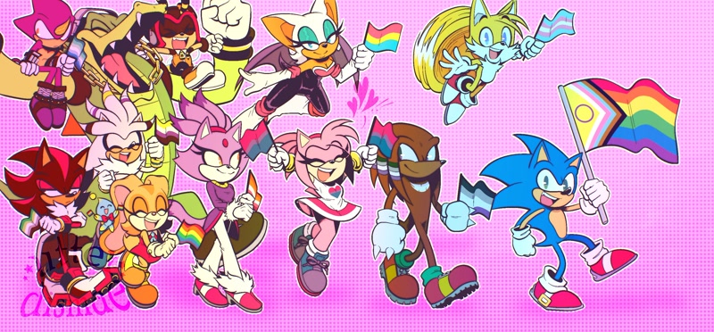 Sonic And Shadow And Silver And Knuckles And Tails And Amy And Blaze And Jet
