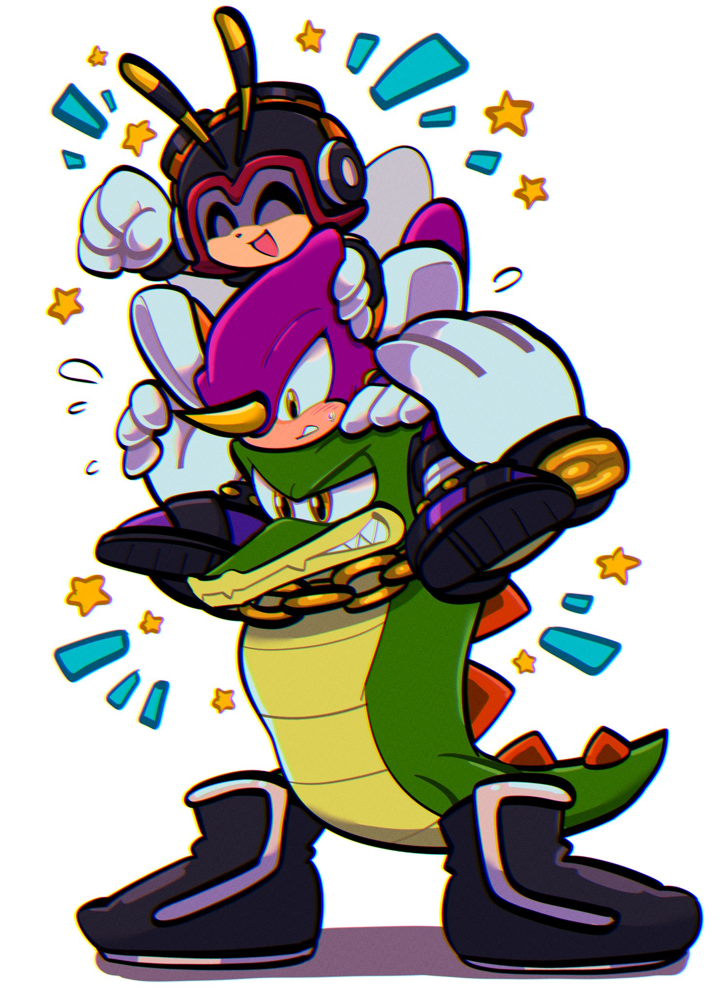 Captivating Espio Vector And Charmy Photos The Battle Continues Captivating Espio Vector And Charmy Photos The Battle Continues