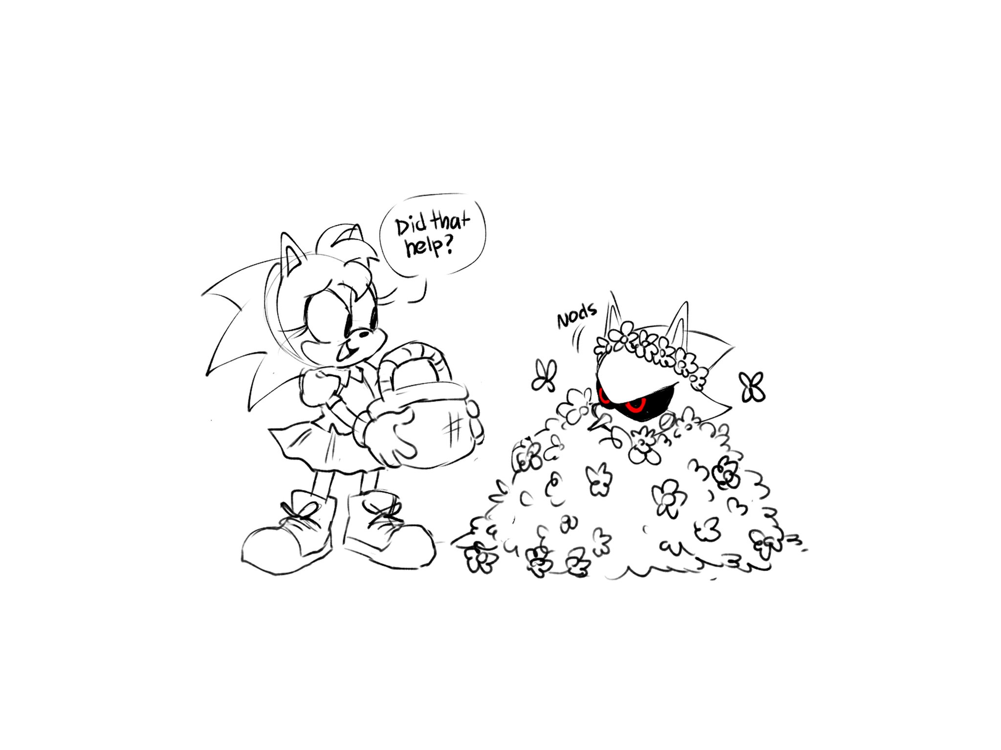 #5856 - safe, artist:9474s0ul, amy rose, metal sonic, hedgehog, amy's ...