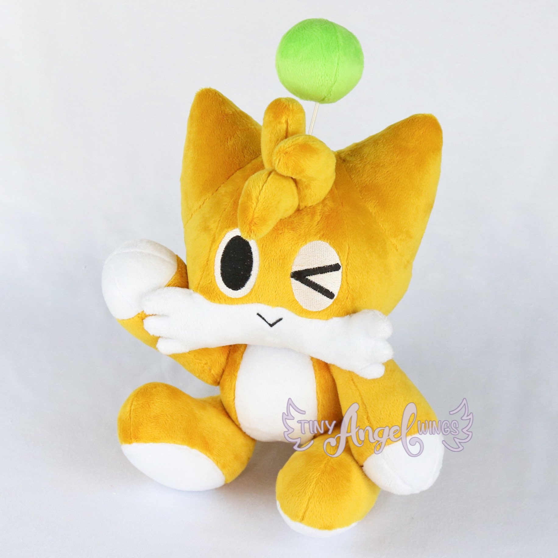 #17664 - safe, artist:tinyangelwings1, chao, 2023, :>, character chao, cute, irl, signature ...