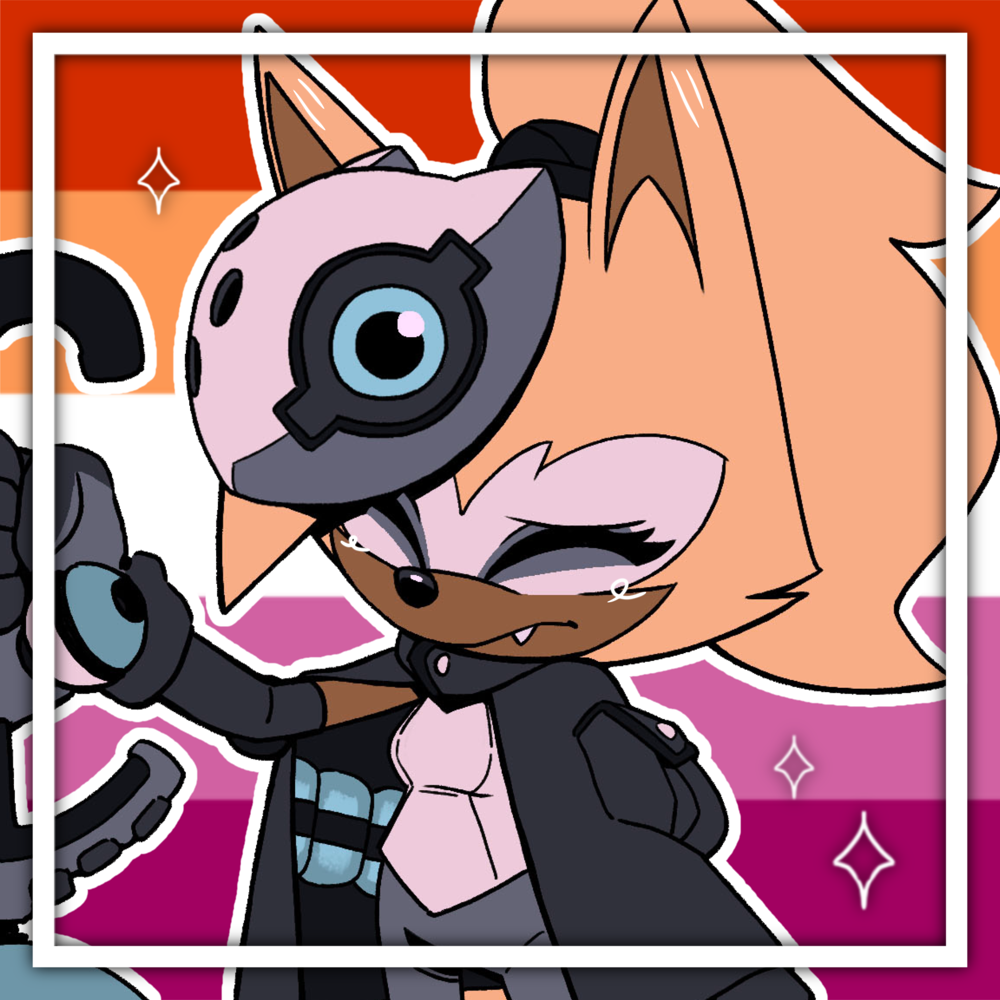 #11851 - safe, whisper the wolf, wolf, anonymous artist, edit, female, icon, lesbian, lesbian ...