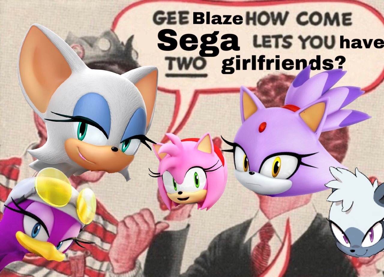 21820 Safe Editorlesbianturtle Amy Rose Blaze The Cat Rouge The Bat Tangle The Lemur