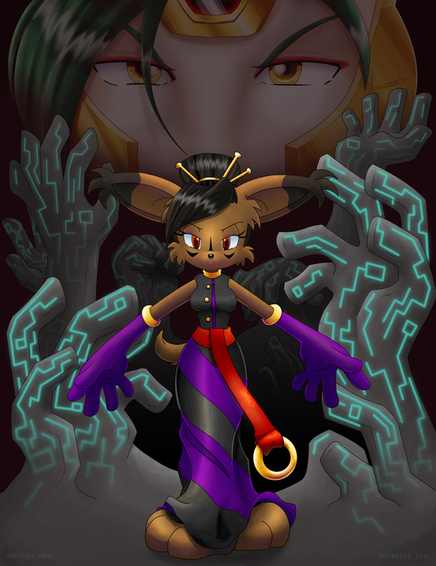 #520 - safe, artist:kureejiilea, artist:suraida-chan, iron queen, nicole the hololynx, iron ...