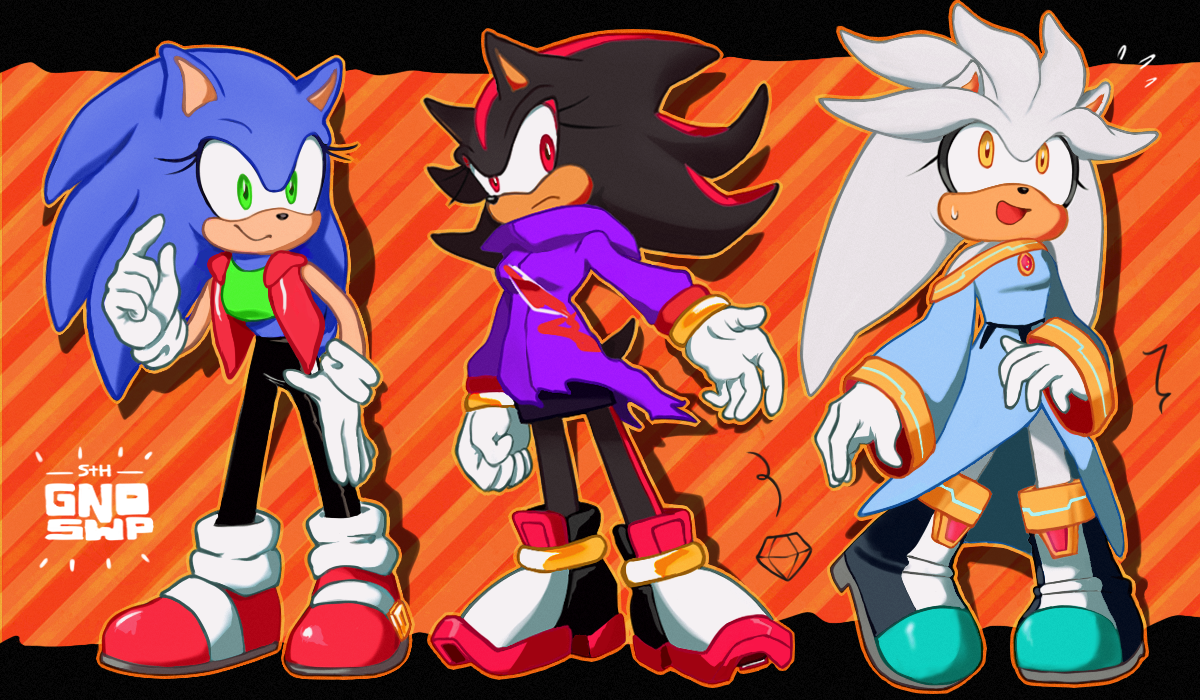 1608 Safe Artistmandiopan Shadow The Hedgehog Silver The Hedgehog Sonic The Hedgehog