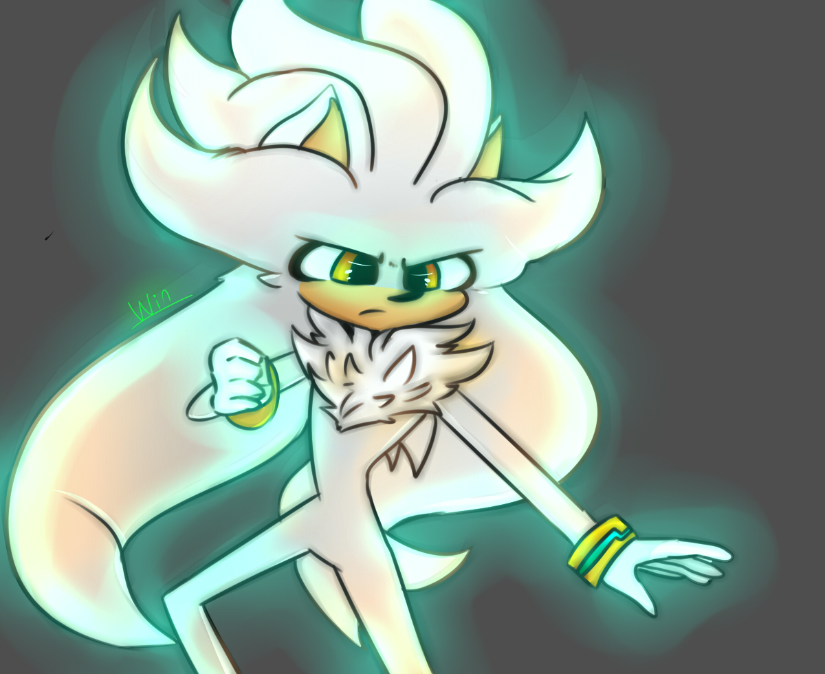 #6911 - safe, artist:polinasuzu02, silver the hedgehog, hedgehog, 2020 ...