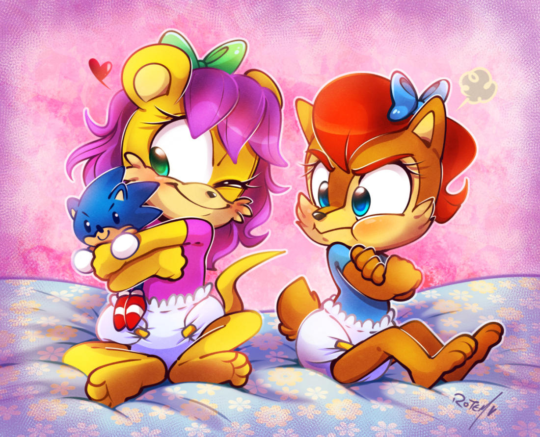 5508 Safe Artistvaporotem Mina Mongoose Sally Acorn Sonic The Hedgehog Chipmunk Aged