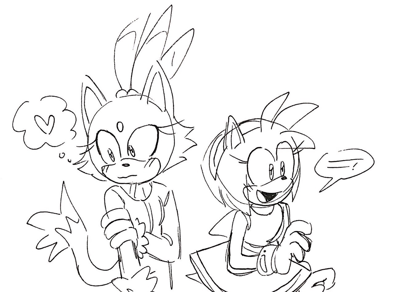 13364 Safe Artist Lesbianamyrose Amy Rose Blaze The Cat Cat