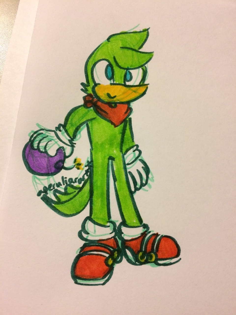 #20232 - safe, artist:apeculiarartist, bean the dynamite, bomb, holding something, looking ...