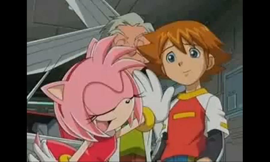 #33121 - safe, amy rose, chris thorndyke, hedgehog, human, chuck thorndyke, clothes, dress ...